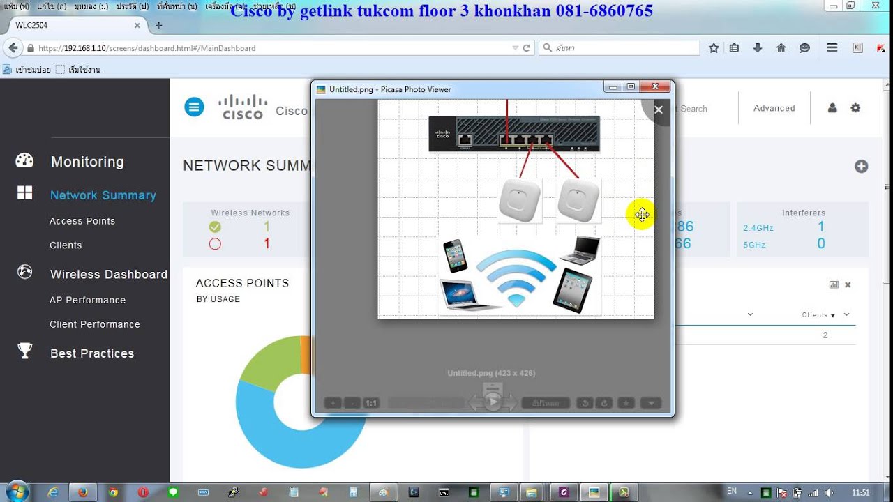 แนะนำ วิธีการ Monitor wlc controller 2504 cisco by getlink ตึกคอมฯ ...