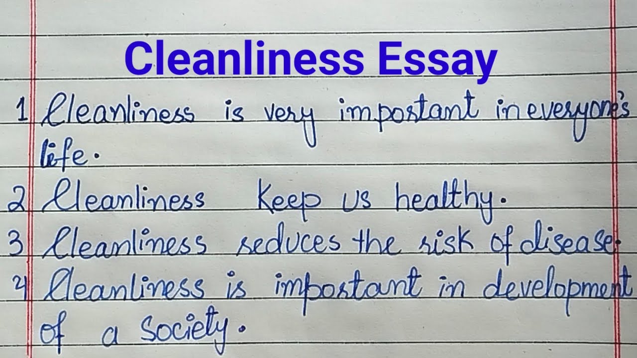 10 lines essay on cleanliness || cleanliness essay in english ...