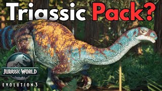 What a Triassic Pack should look like in Jurassic World Evolution 3
