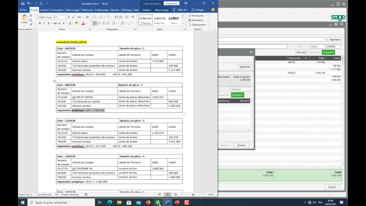 10 - SAISIE DANS LE JOURNAL DES VENTES - YouTube