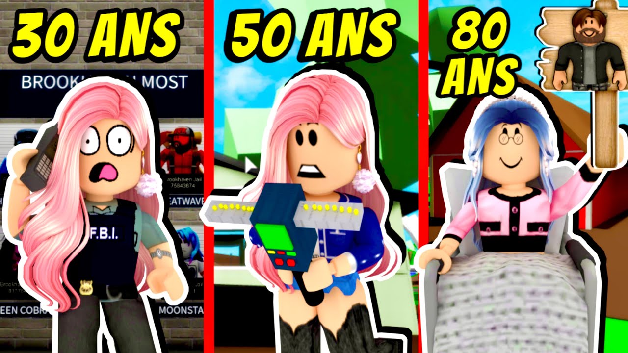 DE 30 À 80 ANS DE L'AGENT MAEVA 007 DANS BROOKHAVEN RP! ROBLOX STORY ...