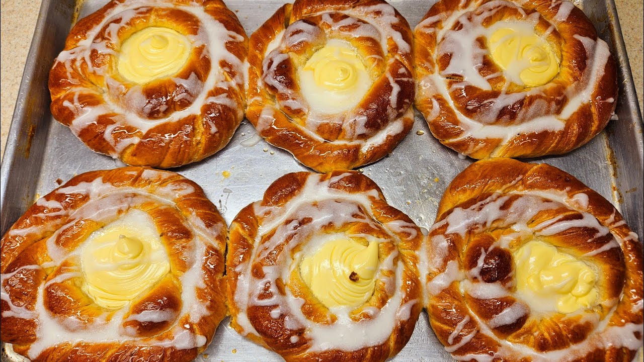 como hacer pan danes con anis paso a paso - YouTube