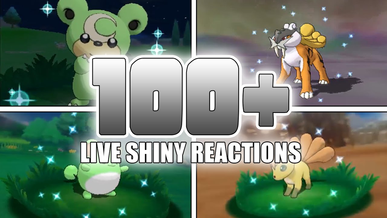 100+ Live Shiny Pokemon Reactions Compilation! Over 100 Live Shinies ...