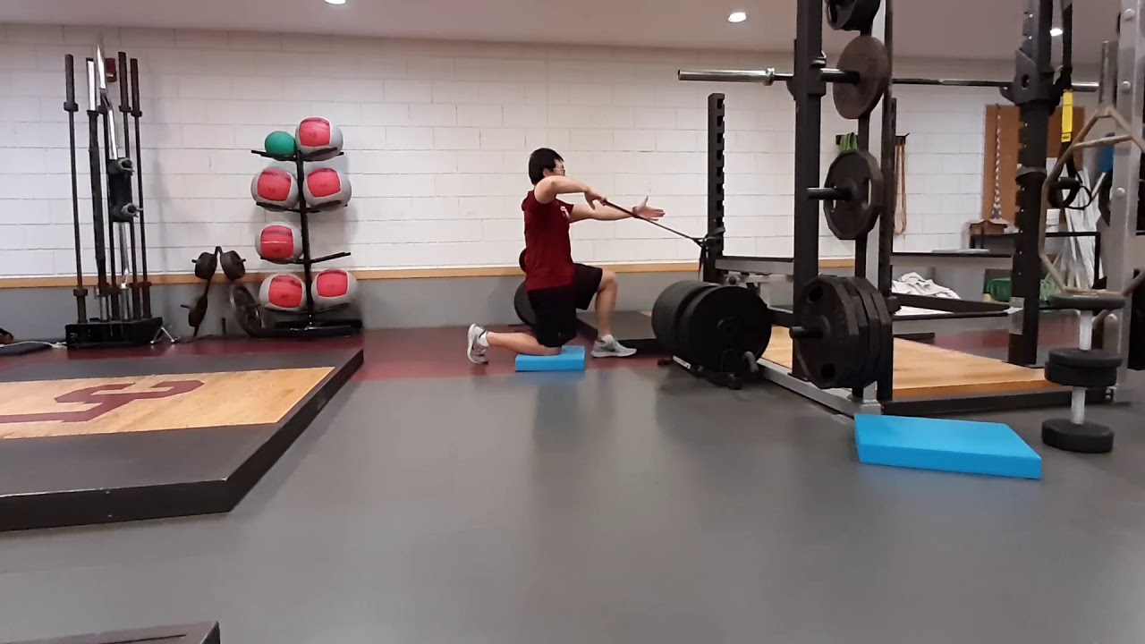 Half Kneeling High Band External Rotation - YouTube