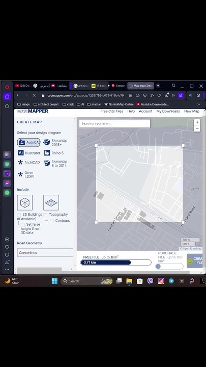 Convert Map🌎 to DWG📁 #3dsmax #adobe #aftereffects #architect #design #architecture #engine #game ...
