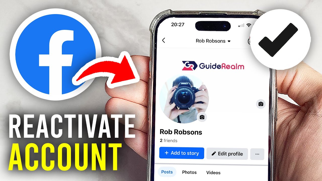 How To Reactivate A Facebook Account - Full Guide - YouTube