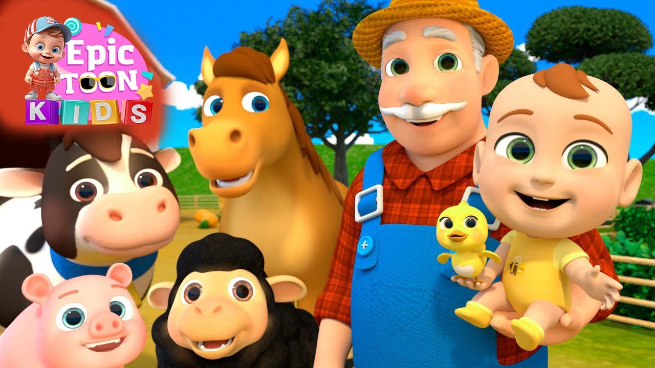 Old MacDonald Had a Farm | learn sounds 🐷 "oink-oink" 🐥 "quack quack ...