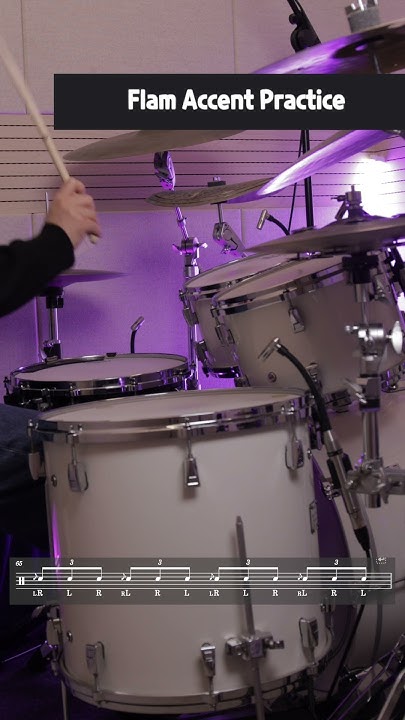 Drum Rudiment - Flam Accent! Flam Accent fill around the drum set #shorts #drumfills #drumlesson ...