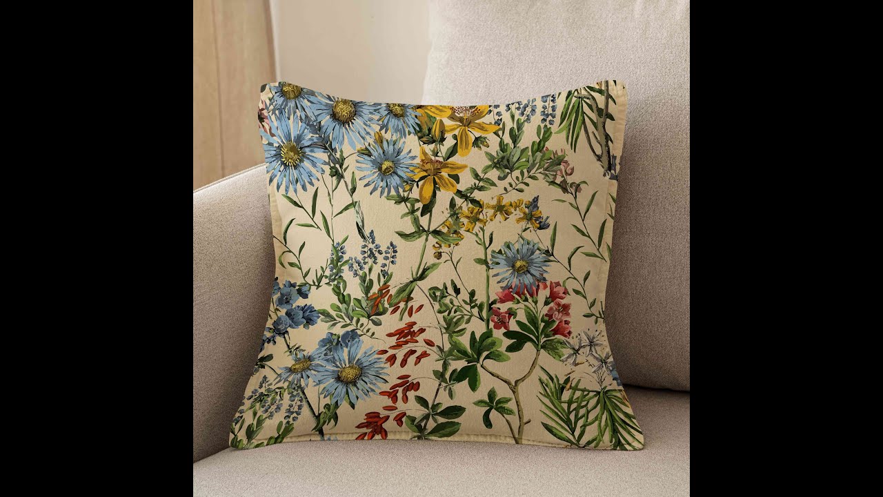 Floral Clash Cushion Cover - Trendy Home - YouTube