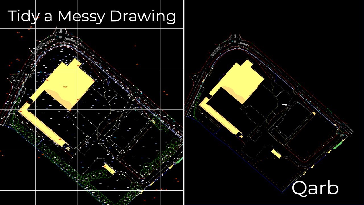 How to Tidy a Topographical Survey Drawing for Tree Plotting - YouTube
