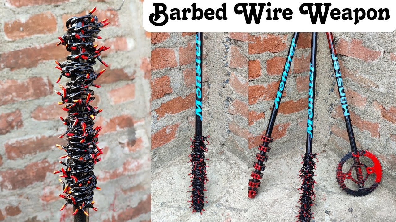 काँटे वाले तार से तलवार कैसे बनाये | Weapon With Barbed Wire | Barbed ...