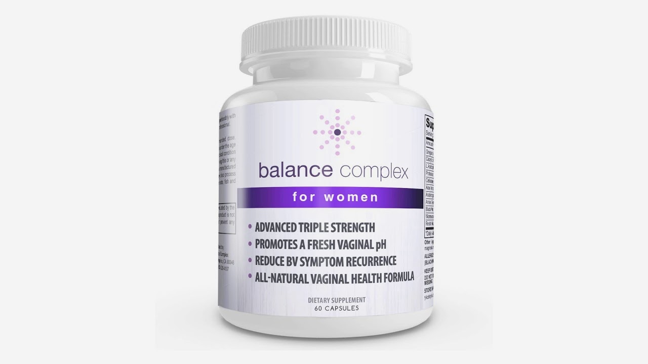 Balance Complex Vaginal Health Dietary Supplement, 60 Capsules - YouTube