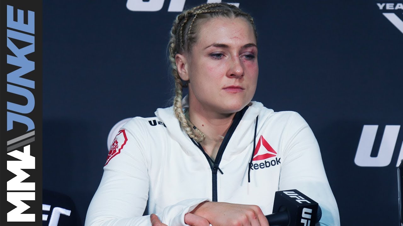 UFC 222: Yana Kunitskaya full post fight press conference - YouTube