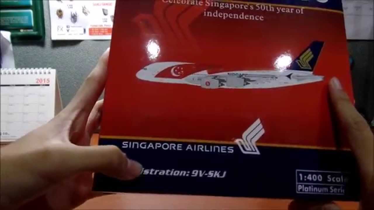 Unboxing Singapore Airlines(SG 50 Livery) A380 - YouTube