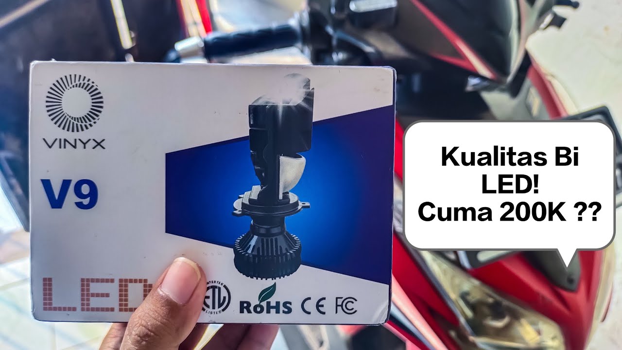 Bi LED low budget | VINYX V9 di Vario 125 Old - YouTube