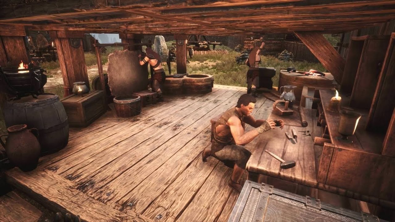 TUTO forge tannerie armurie,etc... Conan Exiles #5 - YouTube