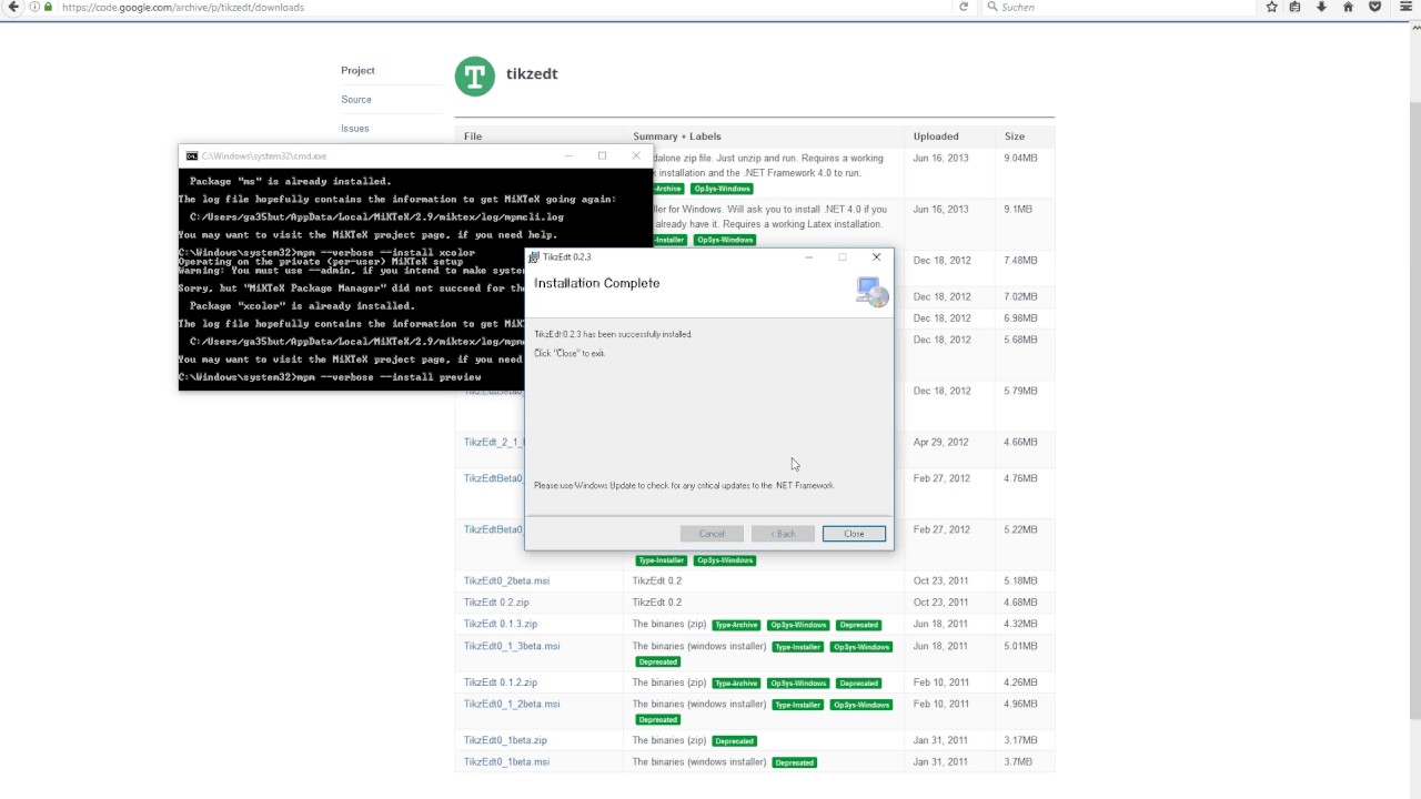 Intallation TikzEdt Taha - YouTube