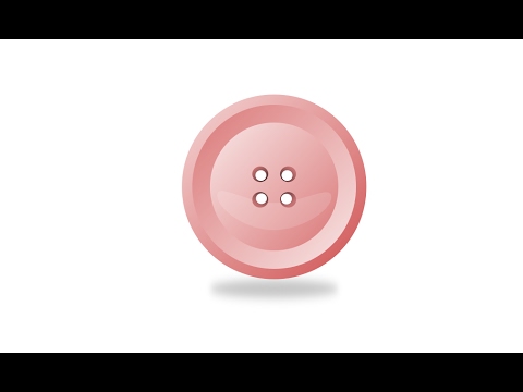 pink button | vector image | inkscape - YouTube