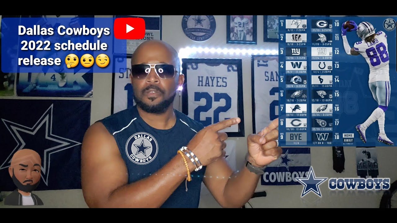 The NFL finally releases the Dallas Cowboys 2022 schedule - YouTube