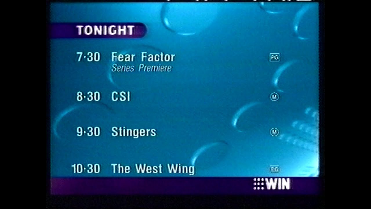 WIN Television - Lineup and Ident (19.2.2002) - YouTube