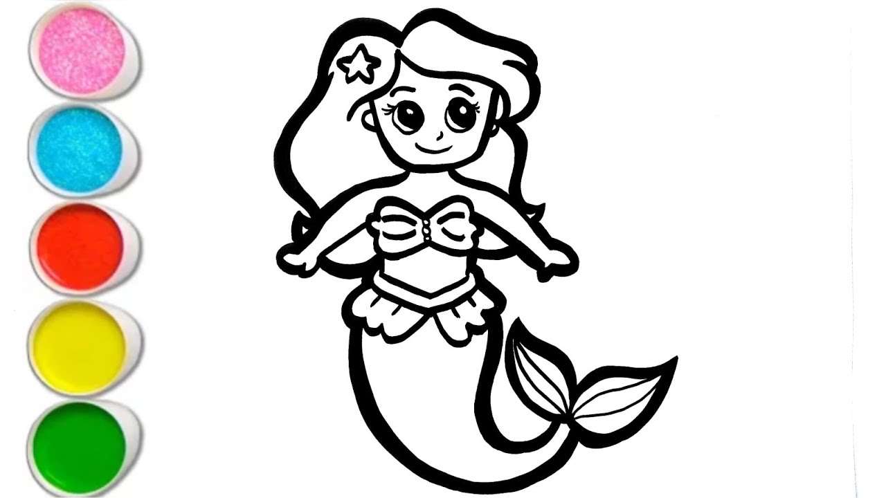 Mermaid Drawing! | How to Draw Mermaid | Basic Drawing - YouTube