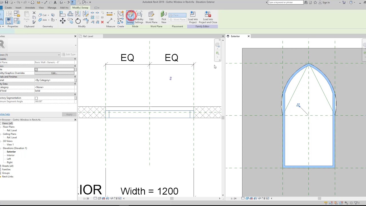 Gothic Window in Revit - YouTube