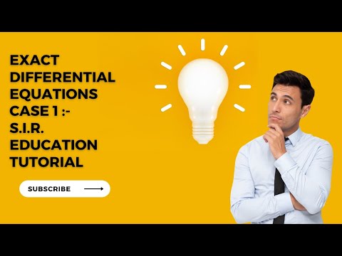 exact differential equations case 1 engineering mathematics 2 - YouTube