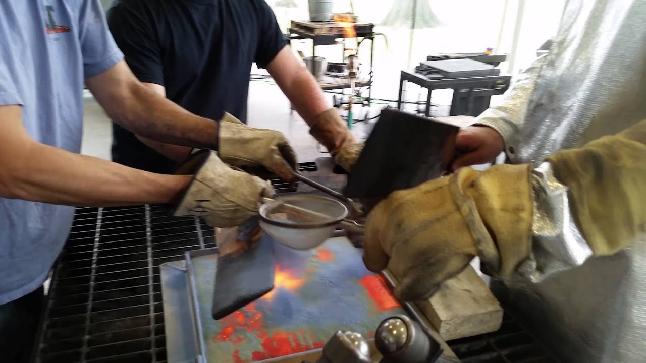 The Making of a Textured Glass Tile - YouTube