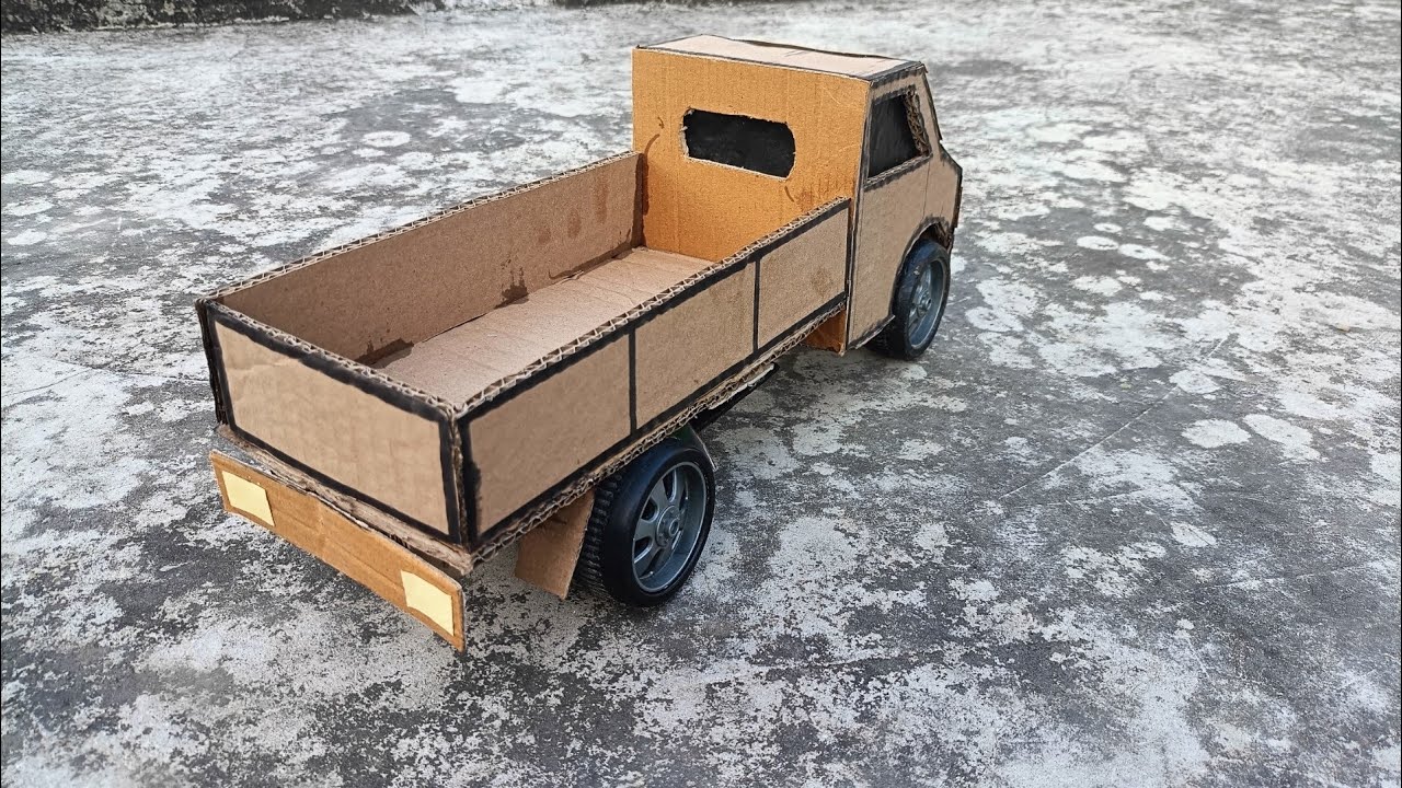 How To Make Tata 407 Truck From Cardboard | Tata Truck Cardboard make ...