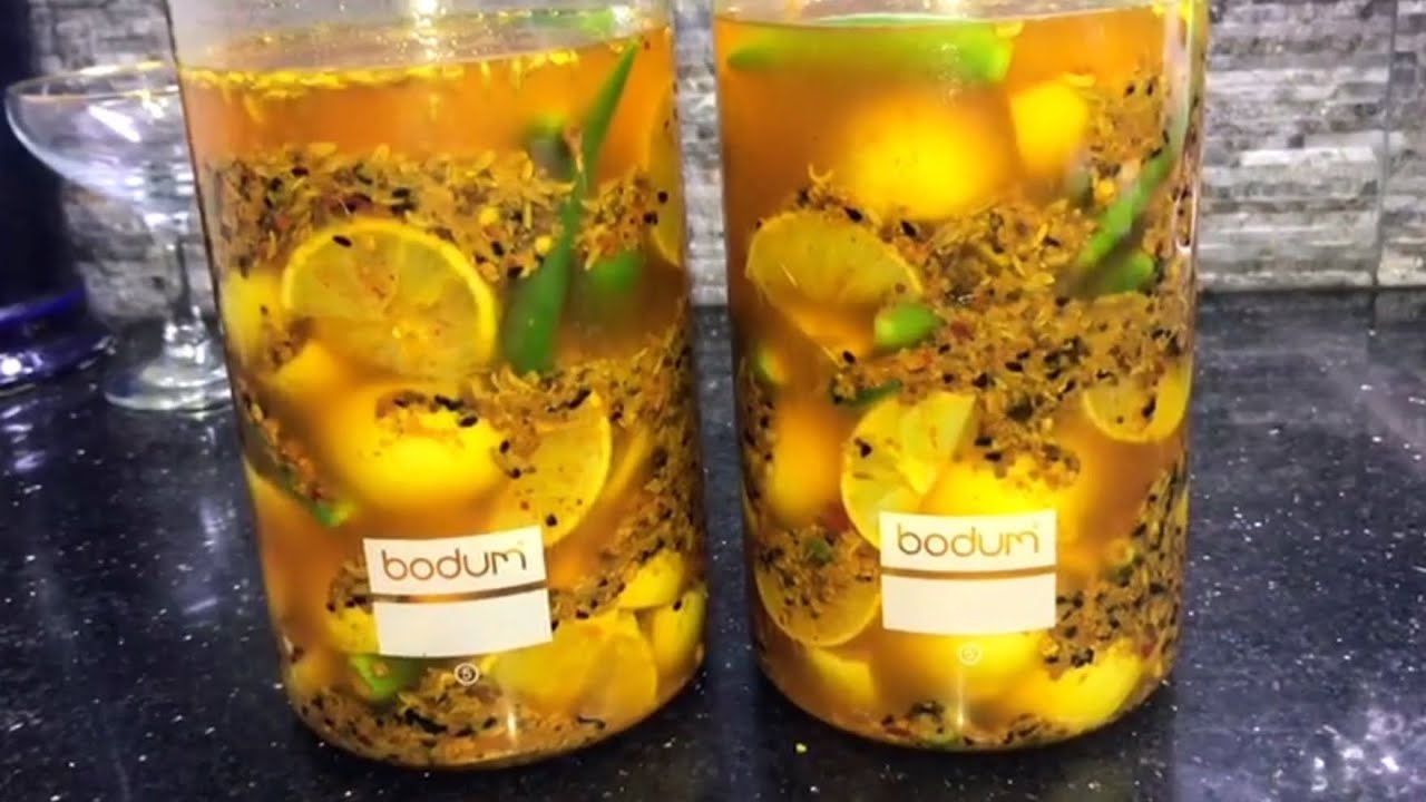 HOMEMADE LEMON MIRCH ACHAR | FOOD MOOD BY SARA - YouTube