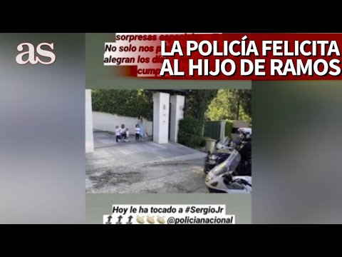 La sorpresa de la Policía al hijo de Sergio Ramos por su cumpleaños | Diario AS