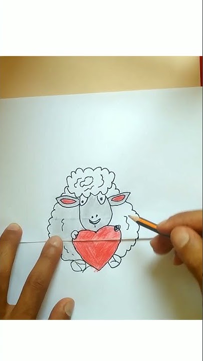 طريقة رسم خروف بمناسبة عيد الأضحى رسم سهل تعليم الرسم خطوة بخطوة Shorts Youtube