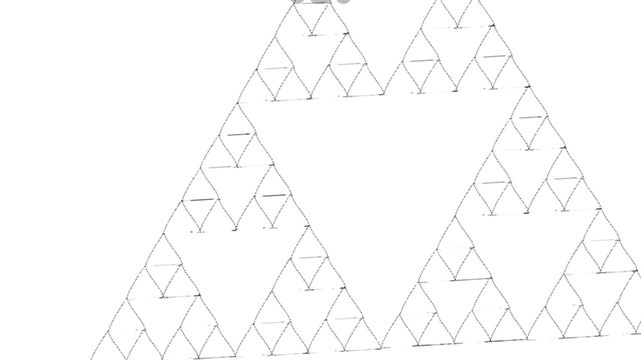 Fractals #1 triangle (art by sketch) - YouTube