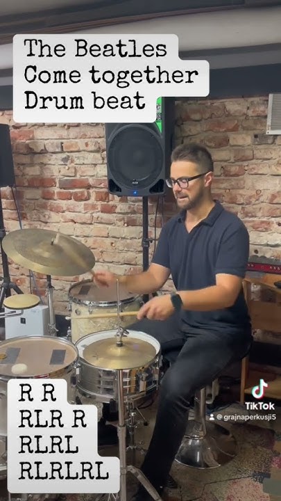 The Beatles - Come together drum beat QUICK tutorial:) #thebeatles # ...