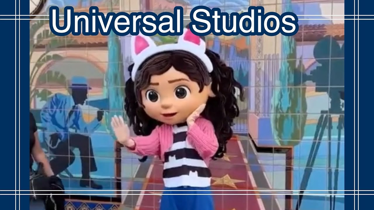 Universal Studios Newest Character Gabby From Gabby's Dollhouse - YouTube
