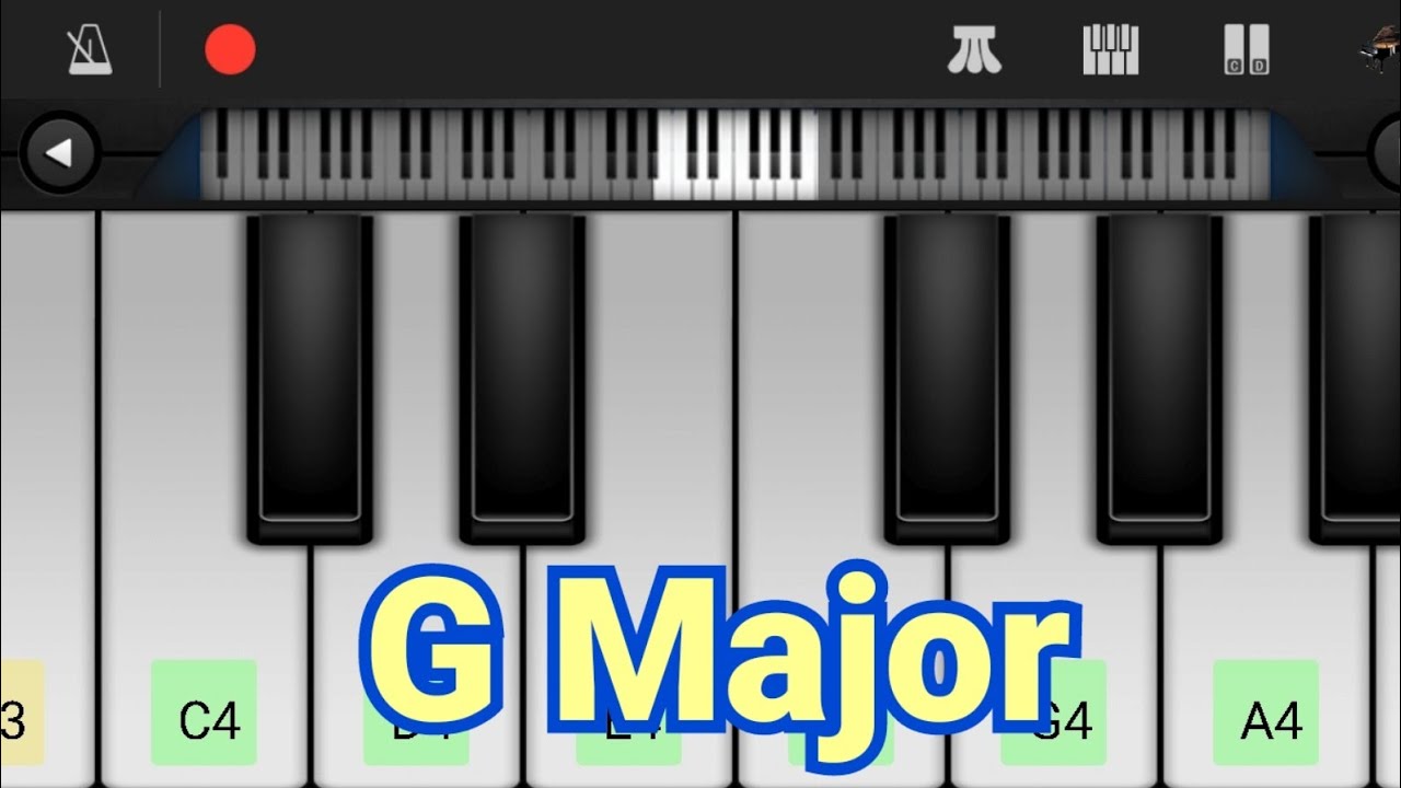 ฝึกไล่โน้ตง่ายๆ บันไดเสียง G Major scale (จีเมเจอร์สเกล)พร้อมคาพิจิโอ ...