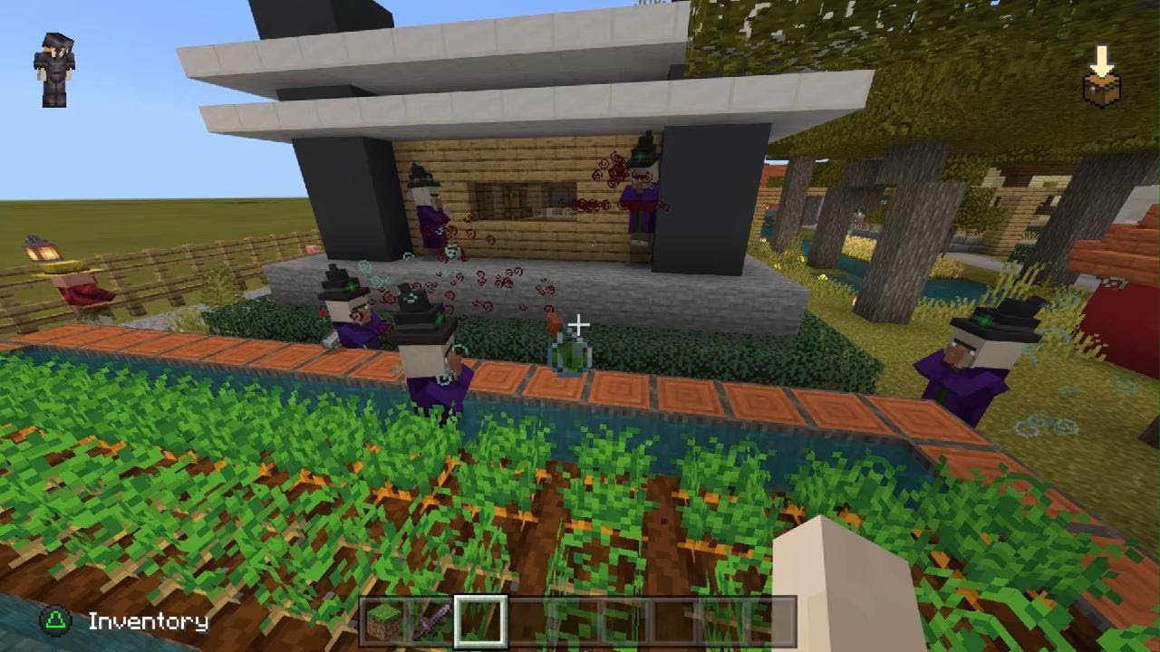 Minecraft Witch Fight - YouTube