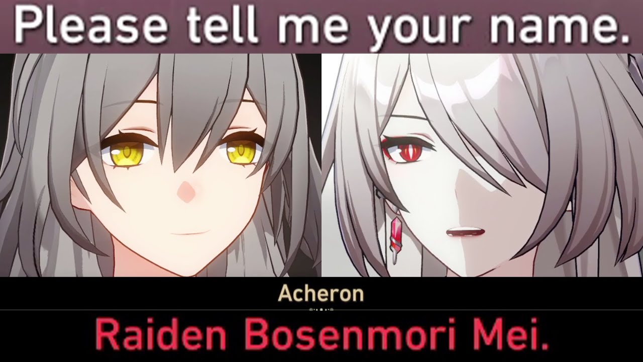 ACHERON TRUE NAME Cutscene Honkai Star Rail HSR - YouTube