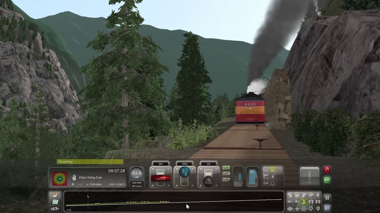 Train Simulator 2021 Field, BC to Lake Louise, AB Canadian Mountain ...