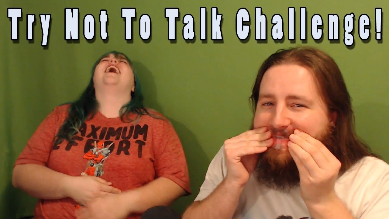 Try Not To Talk Challenge! - YouTube