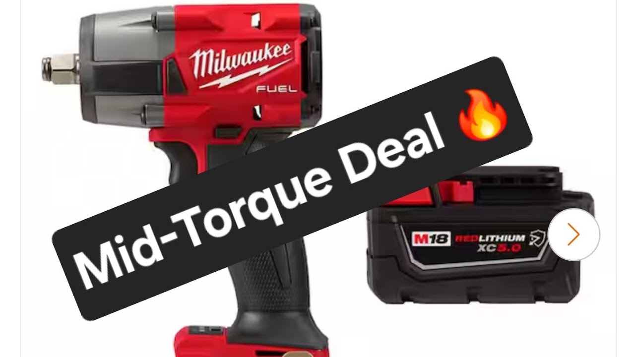 Deal 🔥Milwaukee Mid Torque Impact Wrench Today Only! - YouTube