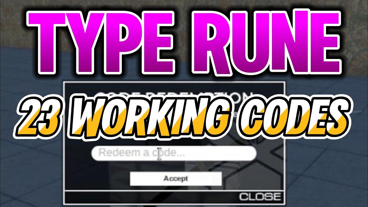 *NEW CODES* All Type Rune [UPDATE1] Working Codes for April 2025 - YouTube