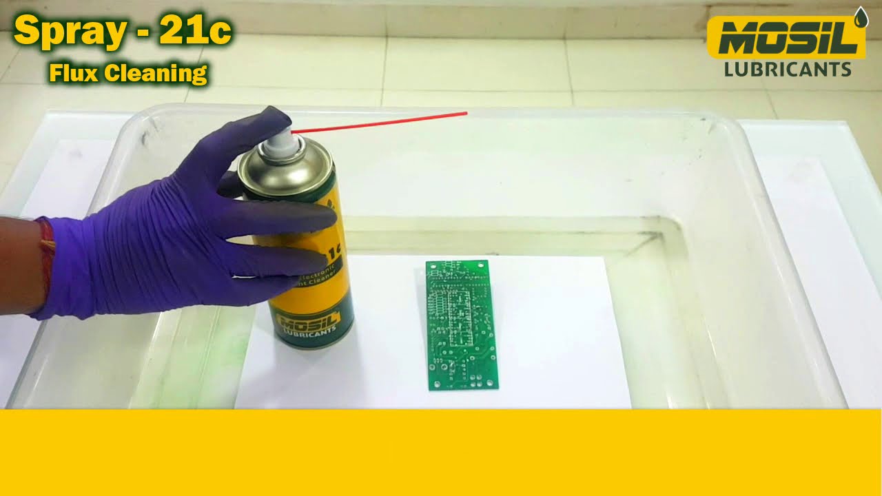 SPRAY- 21c for removal of Flux from PCBs Demo Video | Electrical ...