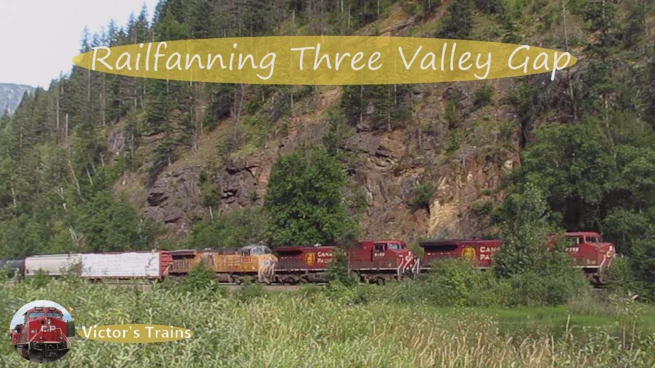 Railfanning at Three Valley Gap - YouTube