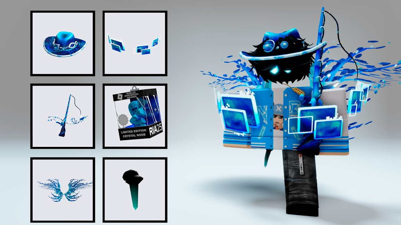 *RAPIDO* 5 ITENS GRATIS AZUL ROBLOX INNOVATIOS AWARDS - YouTube