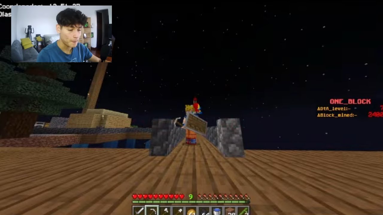 MARVIN JUEGA MINECRAFT EN UN BLOQUE 8 - YouTube