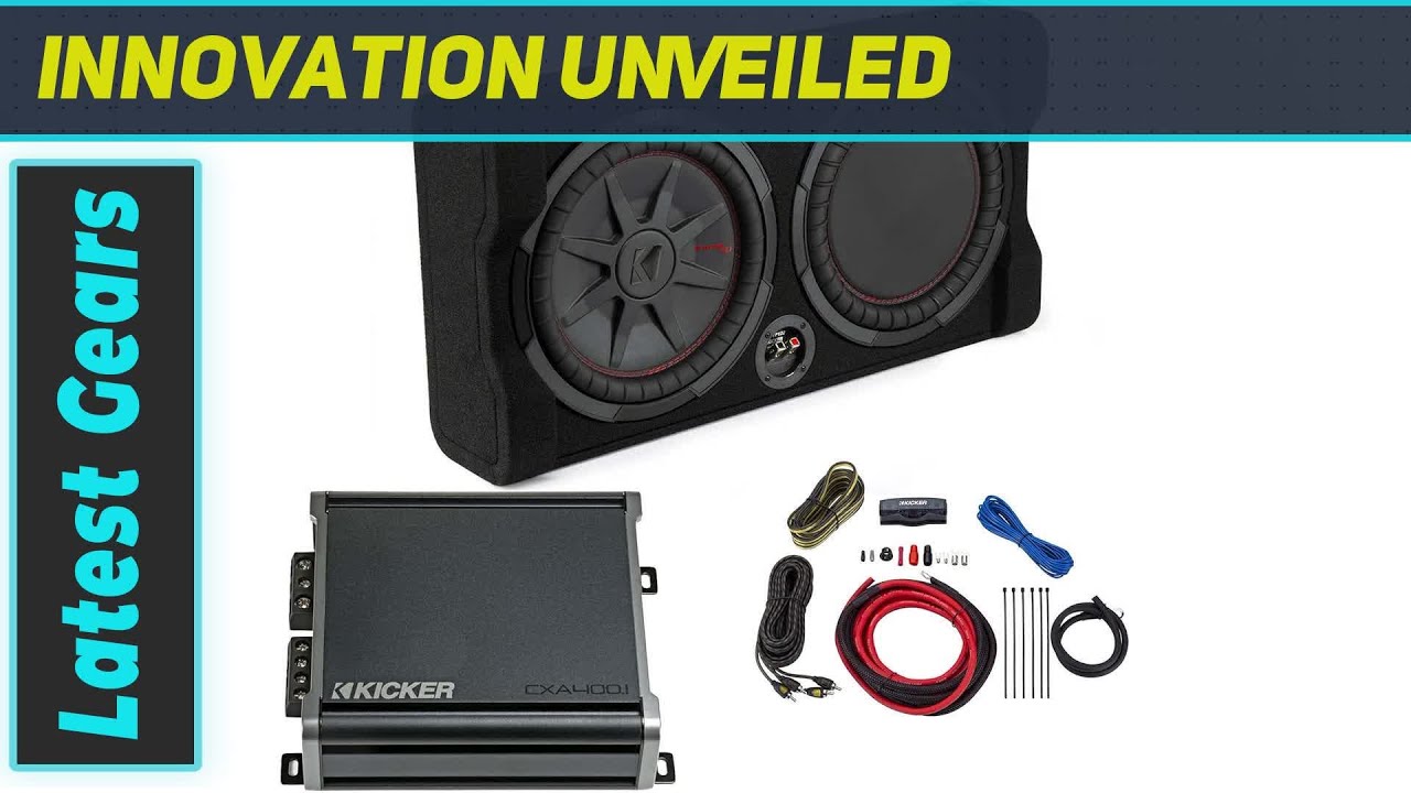 KICKER Comp RT 12 Inch Subwoofer Bundle: Unleash Your Vehicle's Bass ...