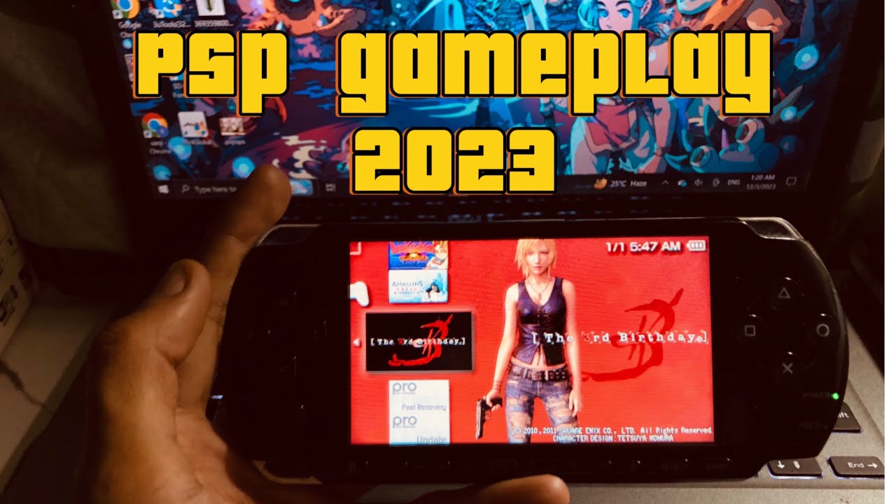 PSP Gameplay 2023 The 3rd Birtday Handcam - YouTube