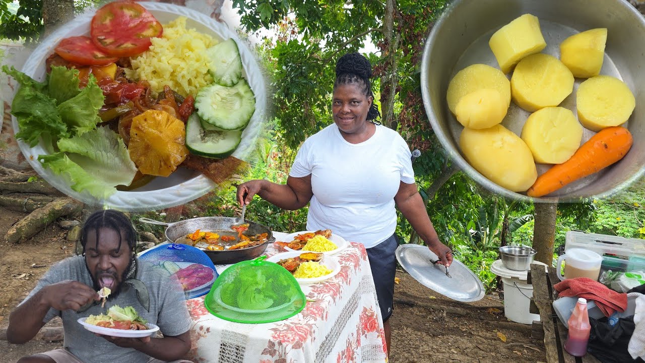 Innovative way to use your yellow yam || yellow yam rice || pineapple ...