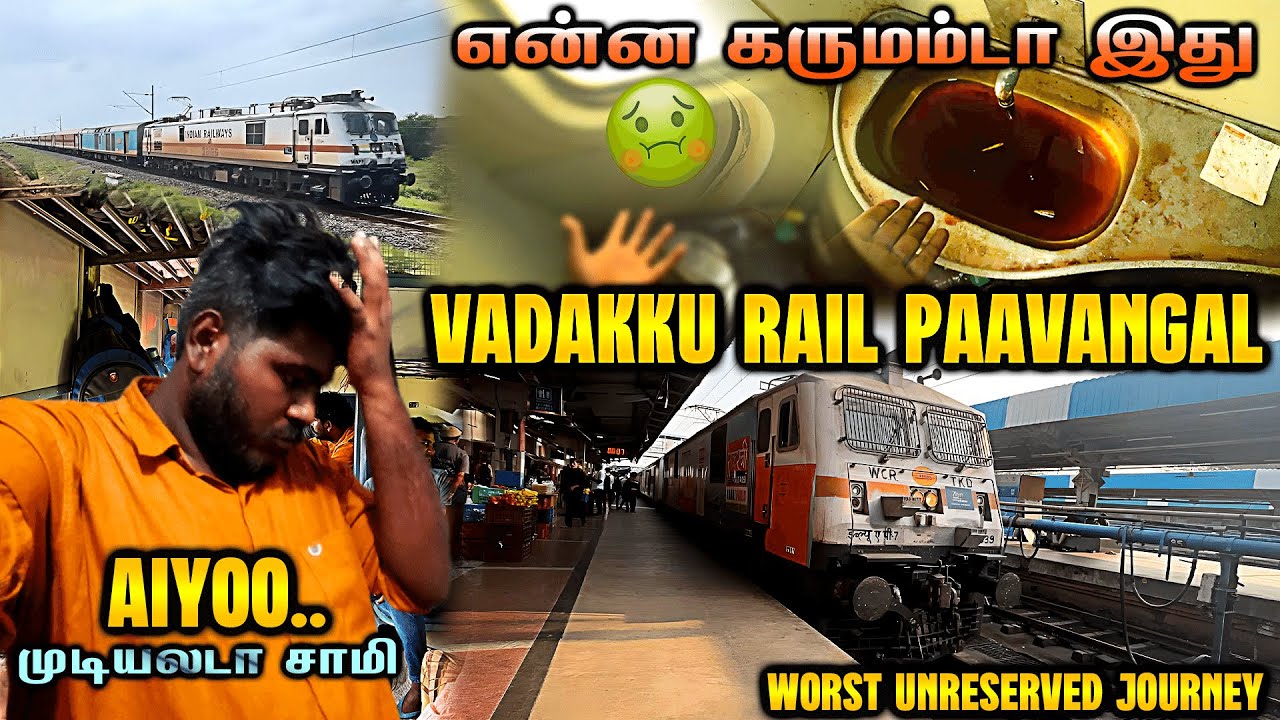 Millennium Express: Worst Unreserved Train Journey 😩 | Vadakku Rail ...